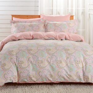 DM622Q Duvet Cover 6 PC Sheets Set, Dolce Mela Corfu Bedding Set