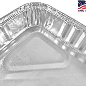 Handi-Foil 1/4-Size (Quarter) Sheet Cake Aluminum Foil Pan w/Clear Dome Lid (Pack of 25 Sets)