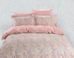 dm622q duvet cover 6 pc sheets set, dolce mela corfu bedding set