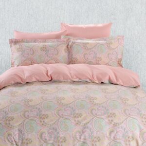 DM622Q Duvet Cover 6 PC Sheets Set, Dolce Mela Corfu Bedding Set