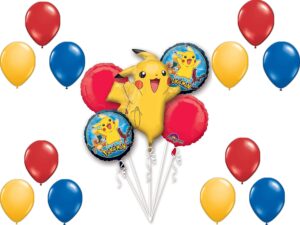 pokemon go birthday party balloons decoration supplies pikachu game