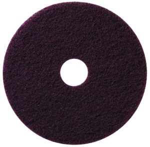 americo stripping pads, 17" diameter, burgundy, 5/carton