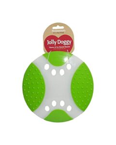 rosewood throw-n-go dental saucer dog toy, 23 cm/9-inch