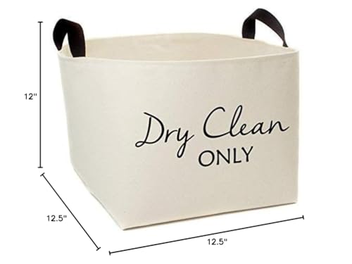 Dry Clean Only Canvas Laundry Basket