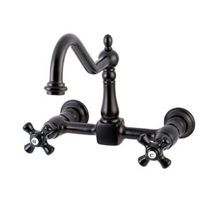 kingston brass ks1245pkx duchess bridge kitchen faucet, 9-7/16", oil rubbed bronze