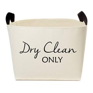 dry clean only canvas laundry basket