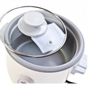 NARITA NRC-150 3-Cup Non-Stick Rice Cooker with Steamer, White