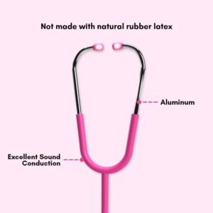 Breast Cancer Awareness Ribbons Hot Pink Gemscope Stethoscope