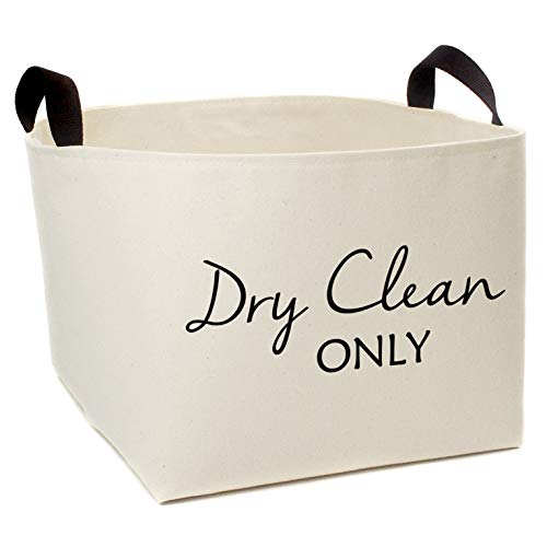 Dry Clean Only Canvas Laundry Basket