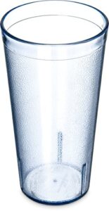 cfs stackable plastic tumbler cup for restaurants and cafeterias, 20 ounce, blue