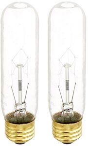 bulbrite b60t10c 60-watt incandescent t10 tubular bulb, 120v, clear (2)