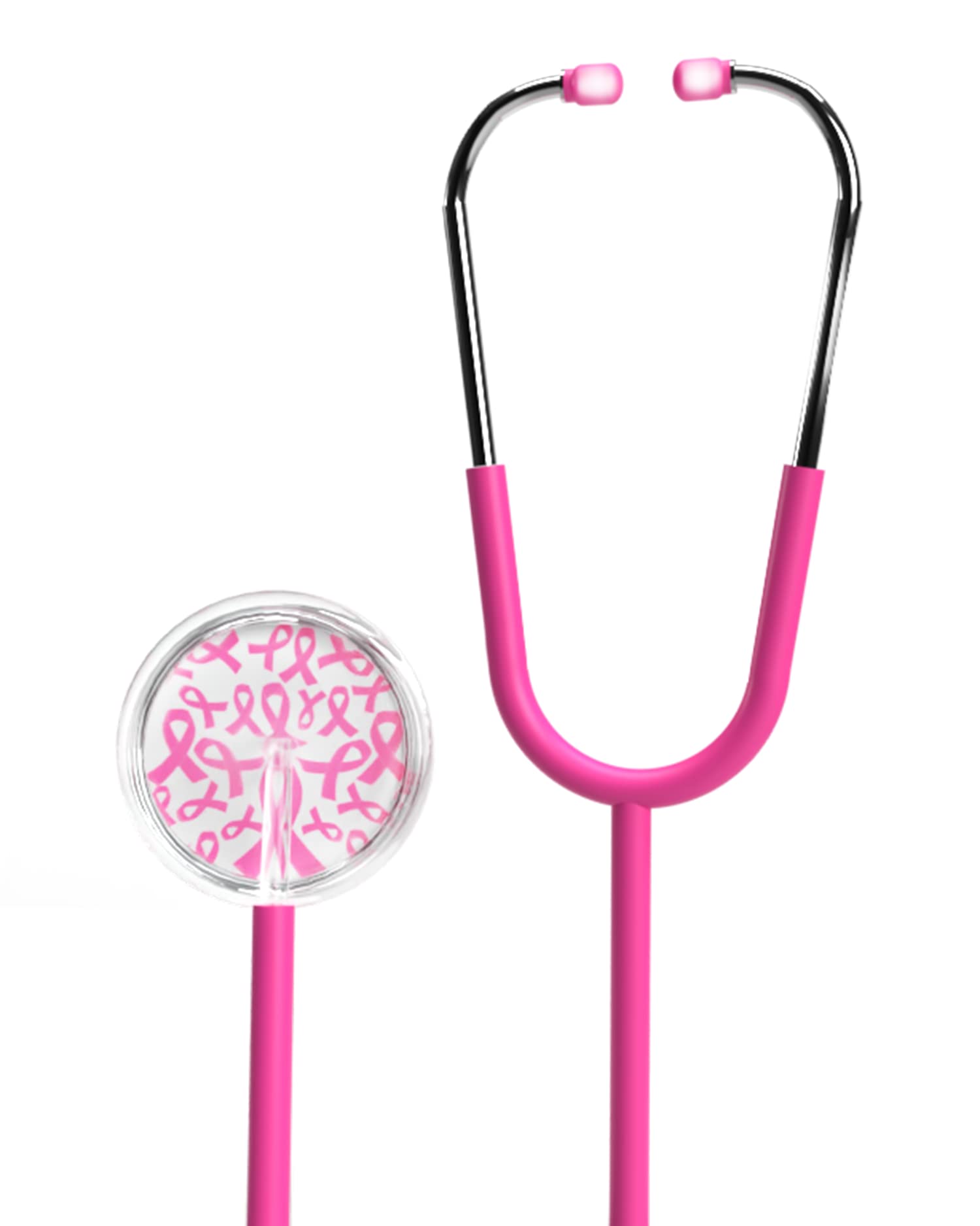 Breast Cancer Awareness Ribbons Hot Pink Gemscope Stethoscope