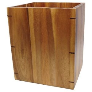 new wastebasket medium acacia