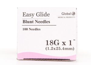 (qty 100) 18 ga x 1" dispensing needle, blunt tip