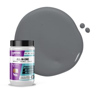 beyond paint - furniture, cabinets and more all-in-one refinishing paint quart - color :pewter