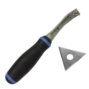 Triangular Metal Scraper + 1" Tungsten Carbide Blade, Fits Warner 1 in. Carbide Scraper w/Triangle Blade, Small Profile - Pack of 1