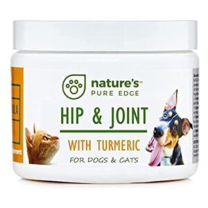 powerful pet hip & joint - with organic turmeric - natural ingredients - triple strength - chondroitin - glucosamine - msm - organic sea coral calcium. extra large 170 grams.