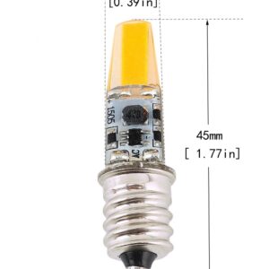 Bonlux 2W E12 Candelabra LED Bulb 12V AC/DC Warm White Candelabra Base E12 Indicator Light 20W Halogen Replacement Bulb (Pack of 5)