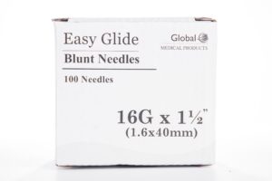 (qty 100) 16 ga x 1-1/2" dispensing needle, blunt tip