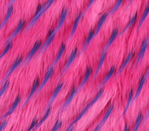 2 tone spike faux/fake fur fuchsia purple fabric / 60" wide/sold by the yard