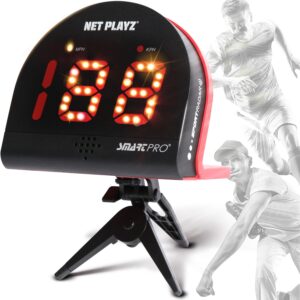 net playz speed radar, muti-sports radar gun (hands-free) measure speed sensors for baseball softball tennis soccer hockey lacrosse handball | training aids / gadget gifts