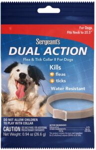 pet 1 count dual action flea & tick collar for dogs, 20.5"