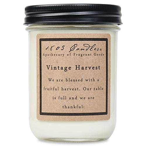 1803 Candles - 14 oz. Jar Soy Candles - (Vintage Harvest)