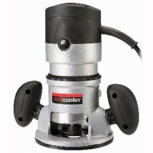 2 hp high speed fixed base router with adjustable depth control, graduated in 64ths