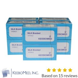 Keebomed-Hopemedical Veterinary Sutures Silk Braided Size 3/0