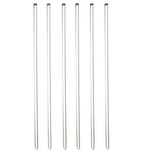 6pcs glass stir sticks glass stirring rod 12" long 1/4'' diameter with both ends round (6)