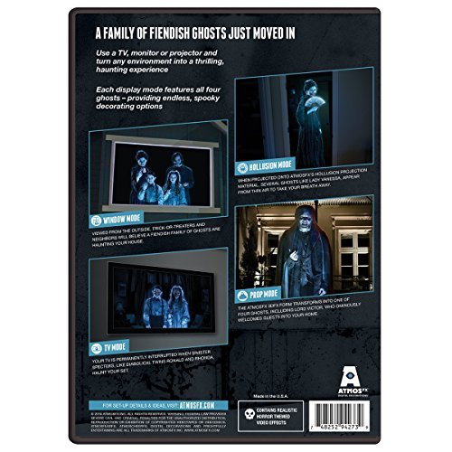 AtmosFX Macabre Manor Digital Decorations DVD for Halloween Holiday Projection Decorating