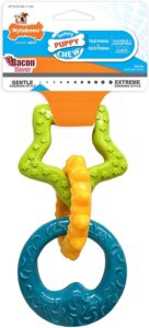 (3 pack) nylabone just for puppies triple teething ring chew toy