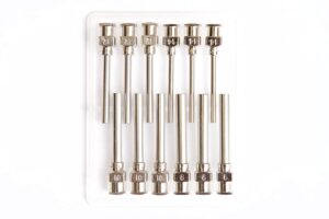 12 pack - dispensing needle 1" - all metal, stainless steel blunt tip luer lock 8, 10, 12, 14 gauge (all sizes)