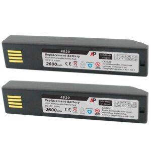 artisan power replacement battery for honeywell (pack of 2) | 2600 mah | lithium-ion cells | series 3820, 4820, 6320 & xenon 1902 | replace oem part number 100000495, bat-scn01 & 50121527-002