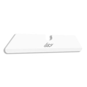 slice 10526 rounded tip ceramic replacement blade with 1" cutting depth, equivalent to 20 metal blades (3 pack), white