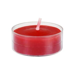 jeco inc. 12pk cinnamon cide red tealight candles