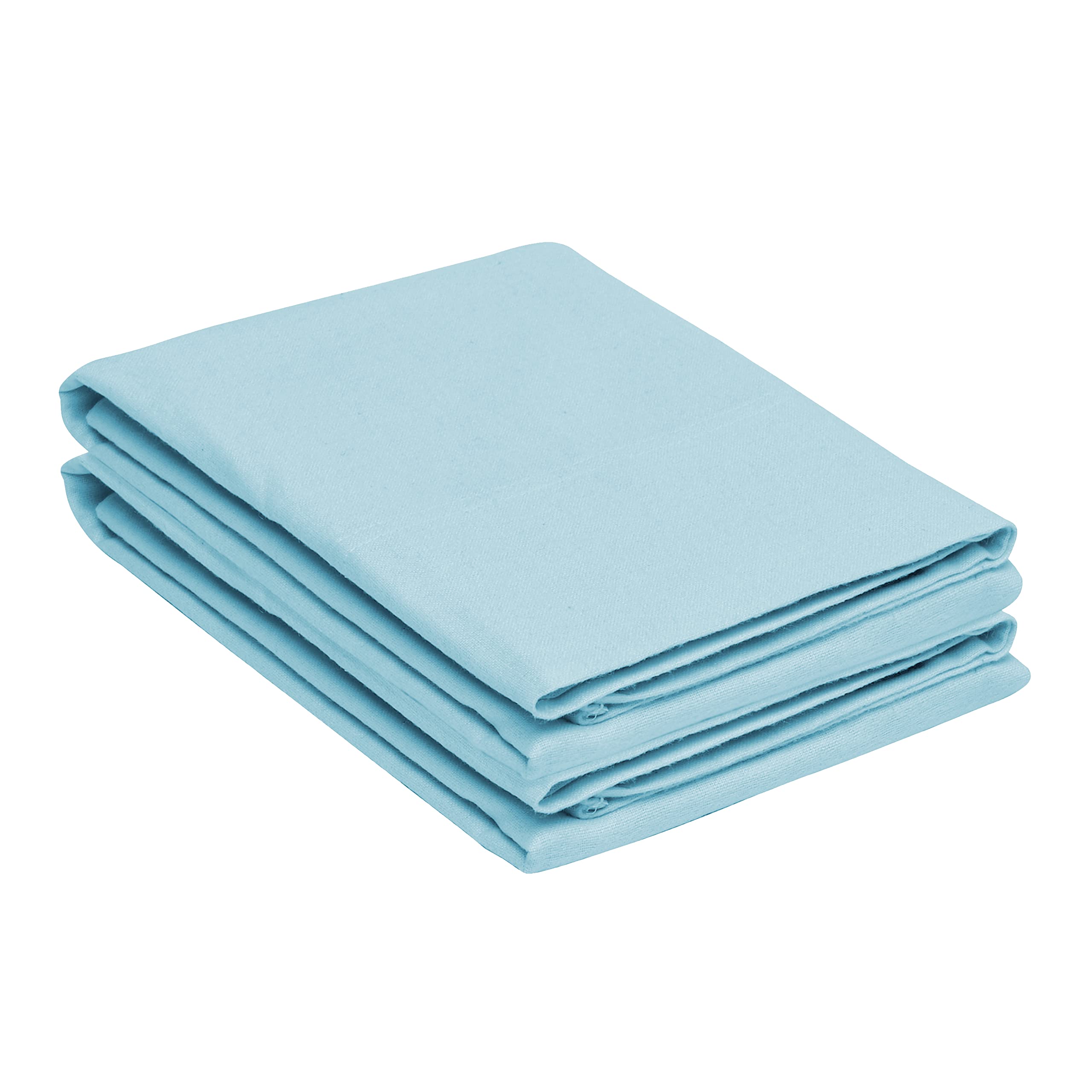 Superior Flannel-PC Pillowcase, King, Light Blue