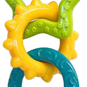 (3 Pack) Nylabone Just For Puppies Triple Teething Ring Chew Toy