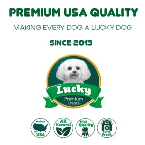 Lucky Premium Treats Chicken Wrapped Dog Treats – Retriever Size - USA Made Raw Hide Sticks for Large Size Dogs – Long Lasting, Preservative Free Dog Treat – 17 Chews