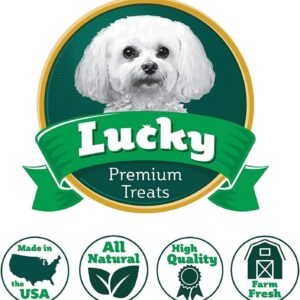 Lucky Premium Treats Chicken Wrapped Dog Treats – USA Made Raw Hide Sticks for Extra Large Size Dogs – Long Lasting, Preservative Free Dog Treats – 4 Chews