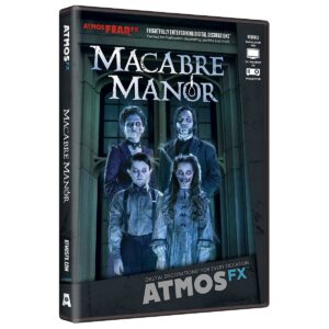 atmosfx macabre manor digital decorations dvd for halloween holiday projection decorating