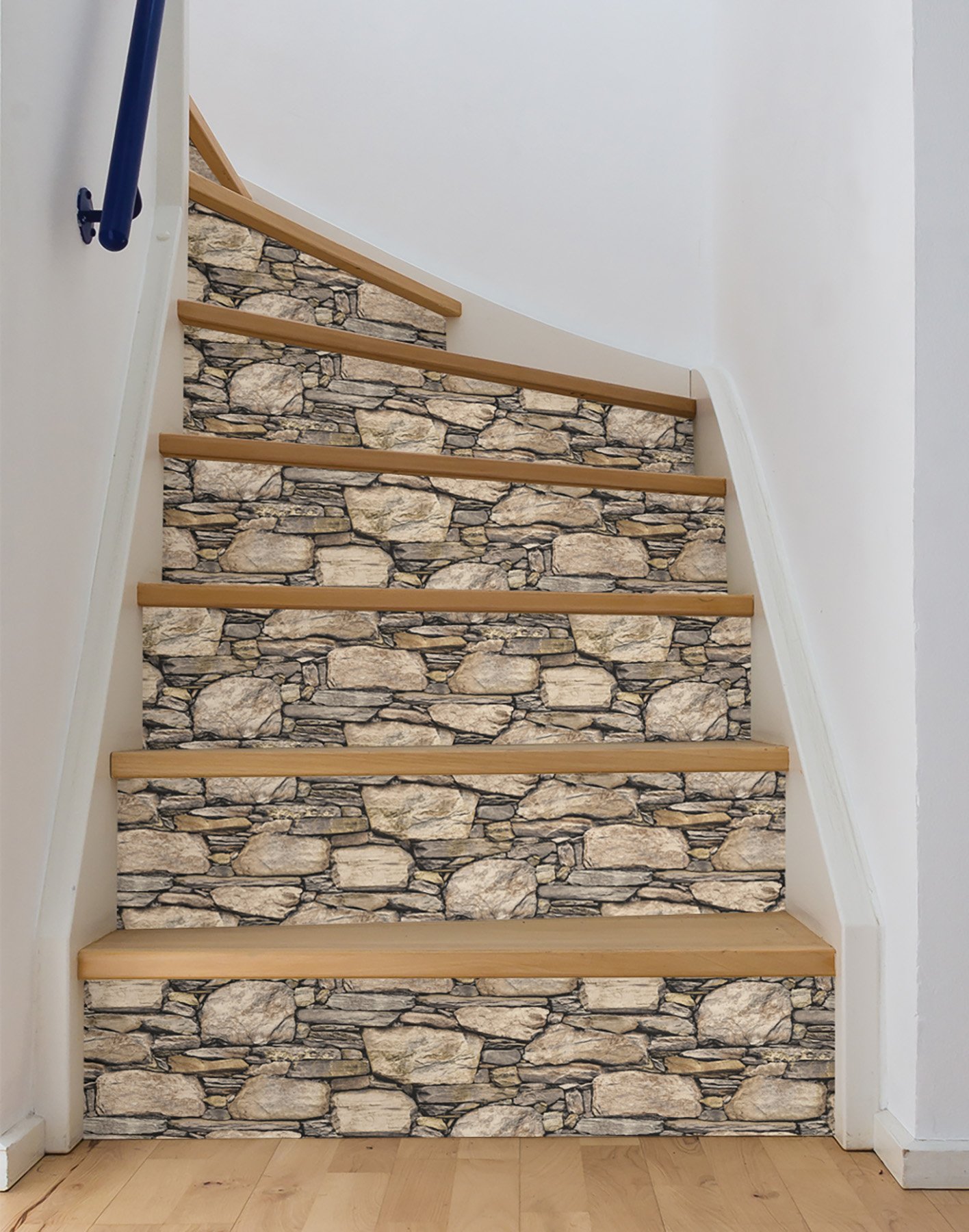 NuWallpaper NU2065 Hadrian Stone Wall Peel & Stick Wallpaper, Brown