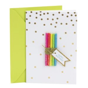 hallmark signature birthday card (candle bundle)