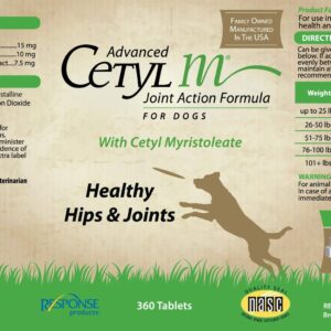 Advanced Cetyl M Tablets Joint Action Formula for Dogs (120 count)