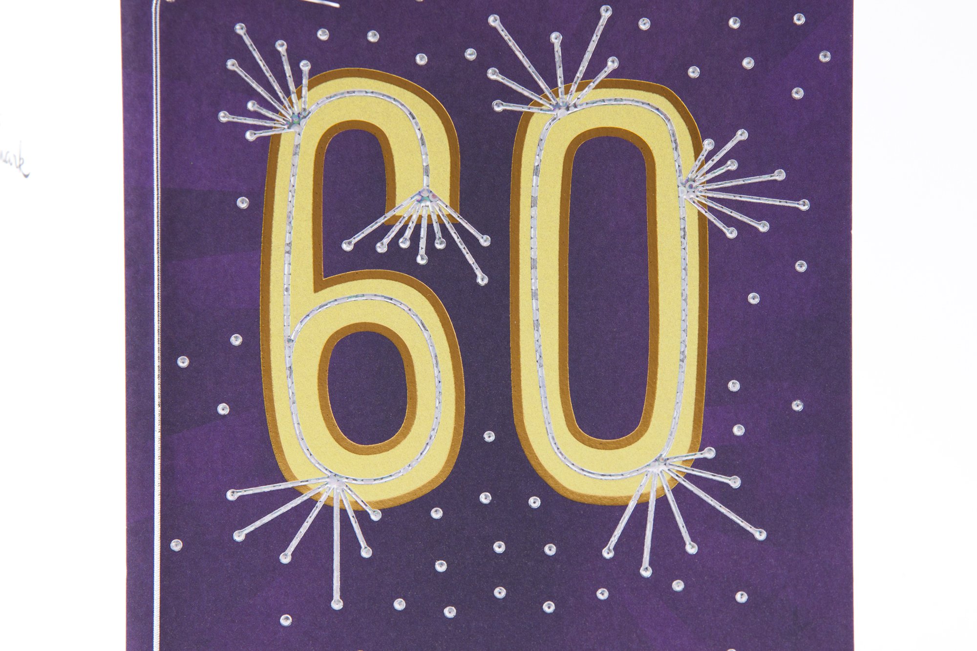 Hallmark 60th Birthday Greeting Card (Rays with Tassel)