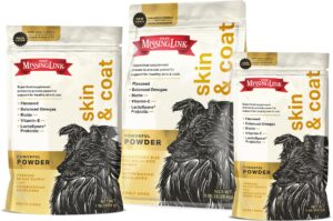 missing link ultimate skin and coat dog supplement, 1 pound each (pack of 3)