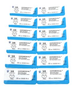 keebomed-hopemedical veterinary sutures silk braided size 3/0