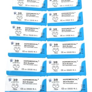 Keebomed-Hopemedical Veterinary Sutures Silk Braided Size 3/0