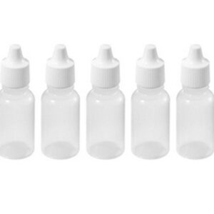 50 Pcs Empty Plastic Squeezable Dropper Bottle with Plug Refillable Portable Eye Liquid Container with Screw Cap (2 ml) by ASTRQLE