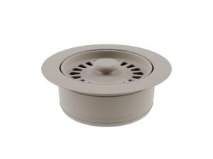 lexicon disposal flange for quartz kitchen sink with decorative beige finish fits 3.5 inch drain hole lg-df-b